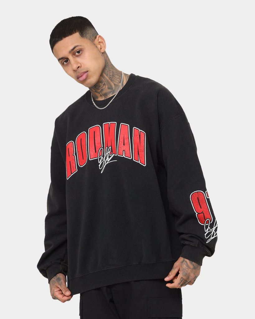 Rodman Brand Rodman Stats Crewneck Black Wash | Culture Kings