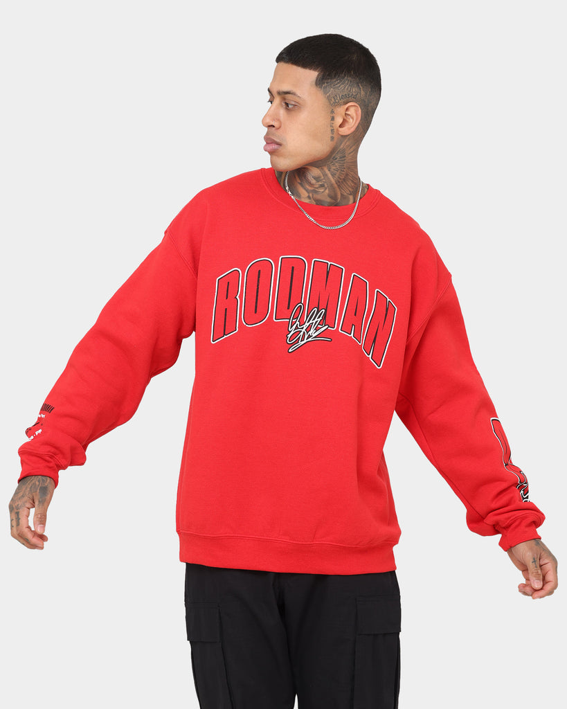 Rodman Brand Rodman Stats Crewneck Red | Culture Kings