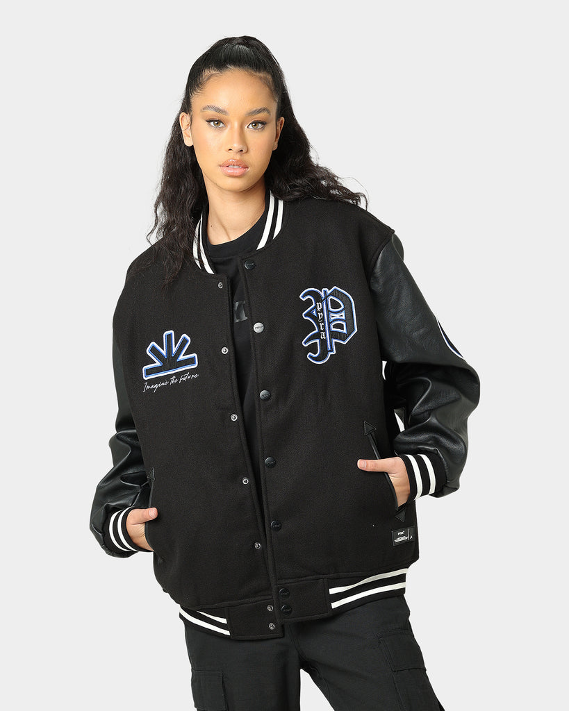 Pyra Imagine Varsity Jacket Black/Blue | Culture Kings