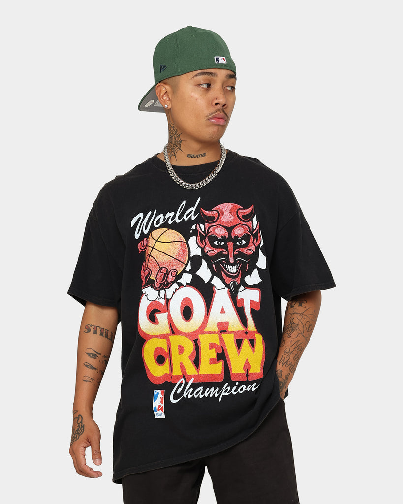 Goat Crew Goat Crew World Champs Vintage T-Shirt Washed Black | Culture ...
