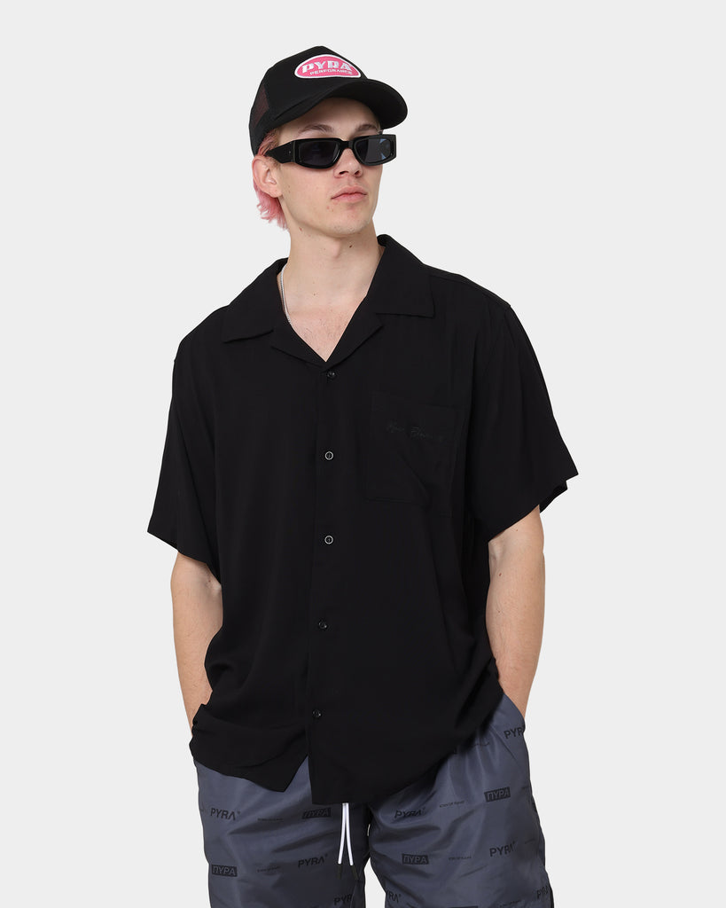 PYRA Palm Dayz Vintage Shirt Washed Black | Culture Kings