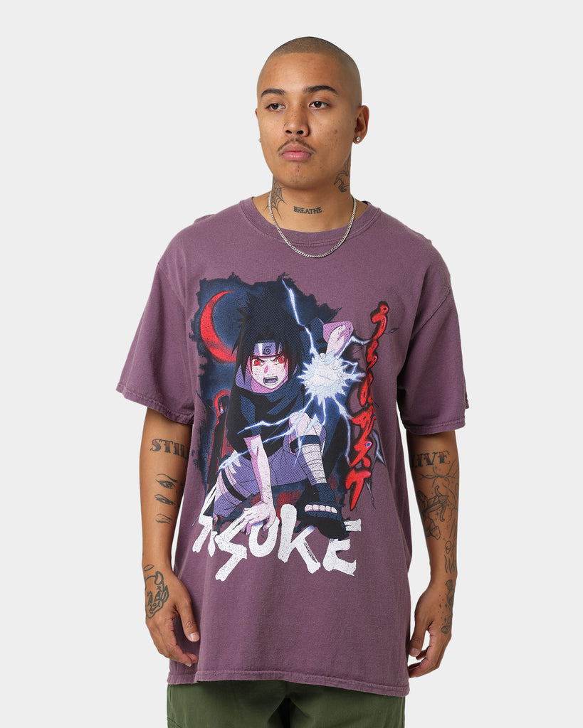 Goat Crew X Naruto Sasuke Premium CLR T-Shirt Wine | Culture Kings