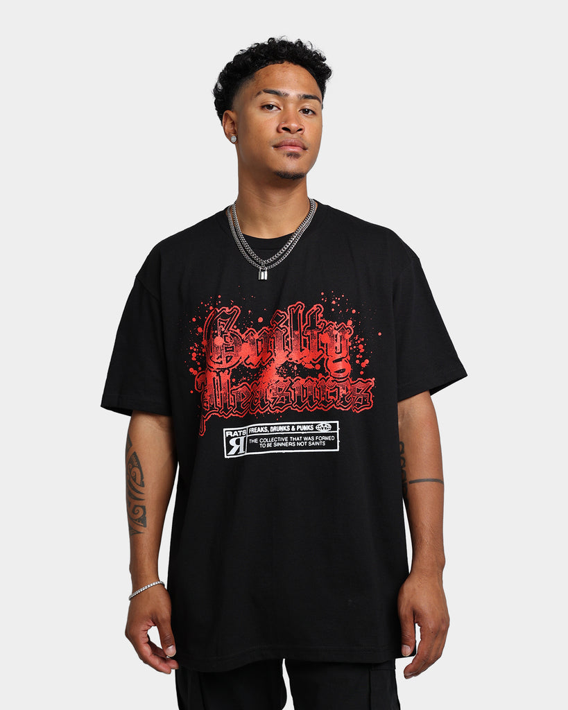 Rats Get Fat Guilty Pleasures Splat T-Shirt Black | Culture Kings