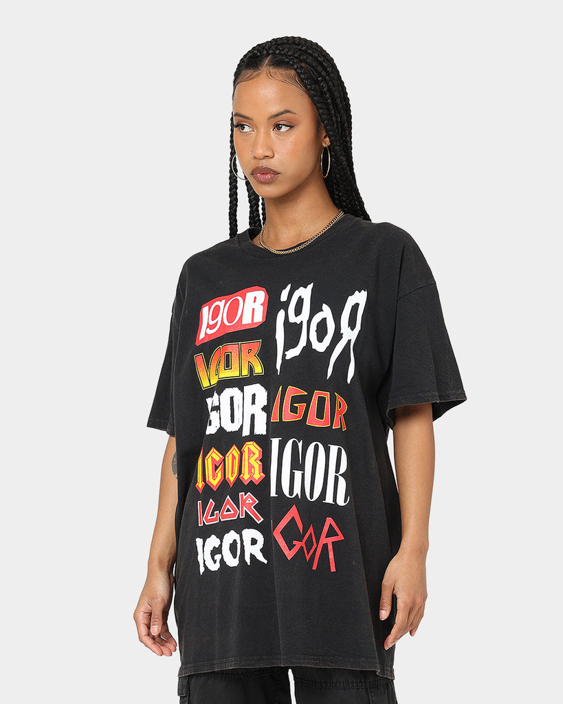 Goat Crew Igor Metal Logo T-Shirt Black Wash | Culture Kings