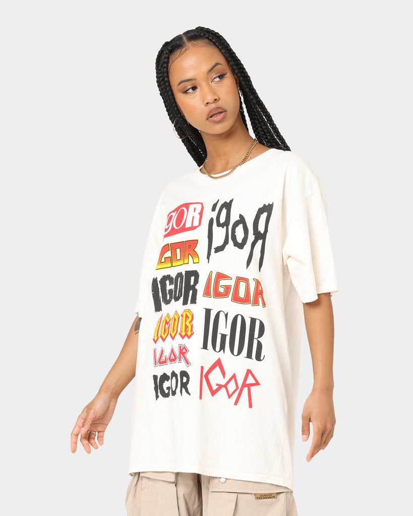 Goat Crew Igor Metal Logo T-Shirt Off White | Culture Kings