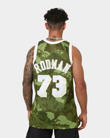 Mitchell & Ness Los Angeles Lakers Dennis Rodman #73 '98-'99 Camo Swin ...