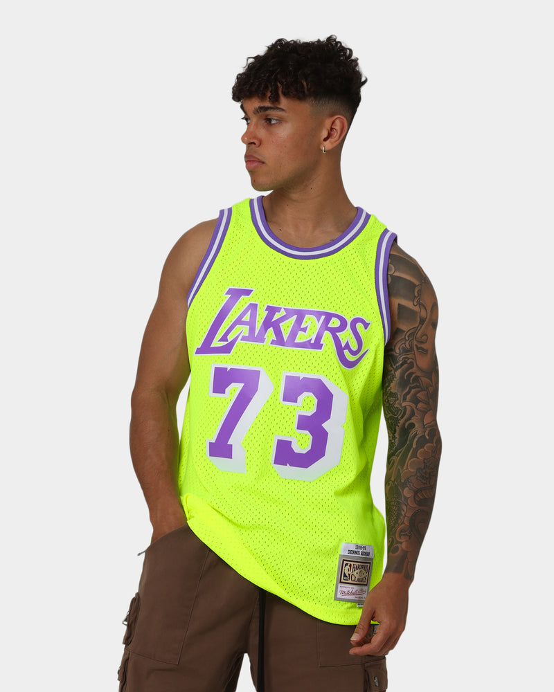 Buy Mitchell & Ness Dennis Rodman Los Angeles Lakers '98-'99 Neon ...