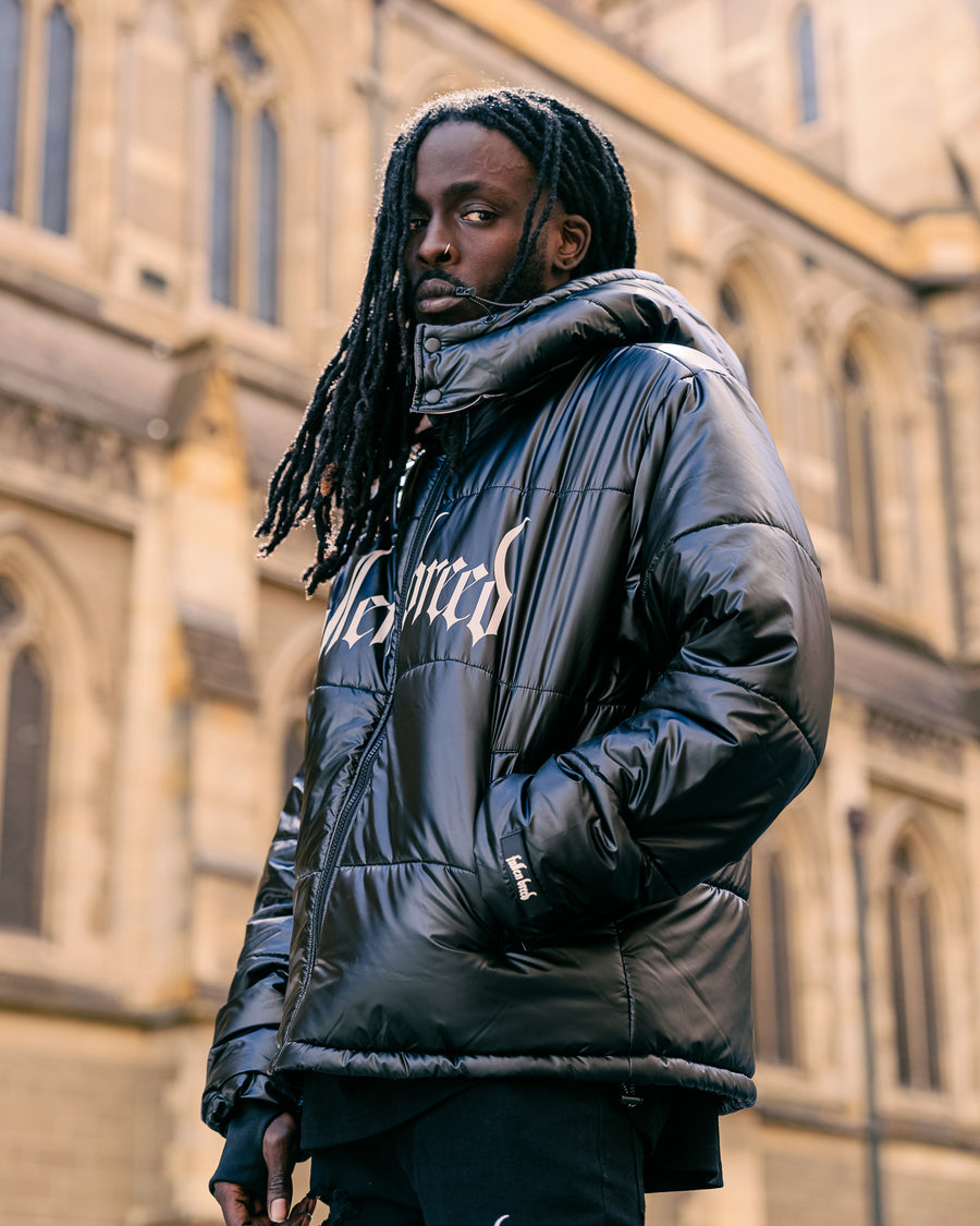 Fallen Breed Logo Puffer Jacket Black | Culture Kings