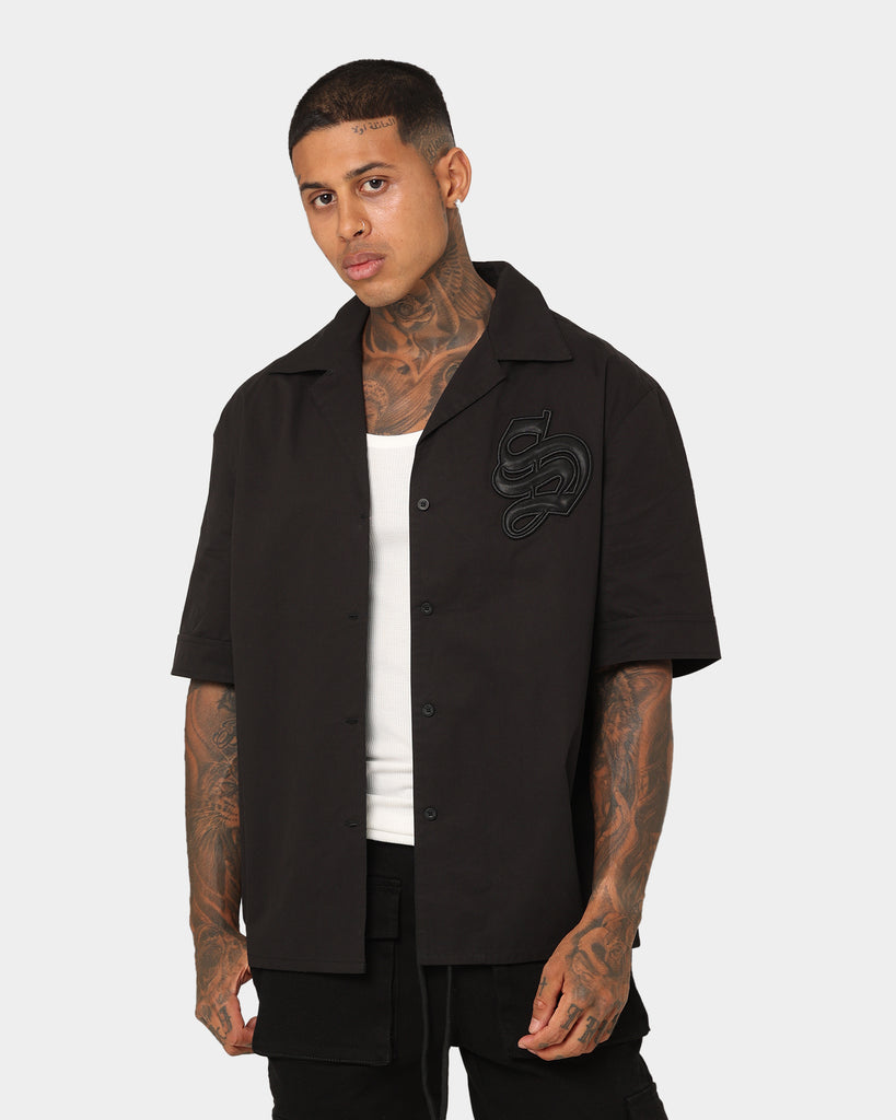 Saint Morta Gothic Bowling Shirt Black | Culture Kings