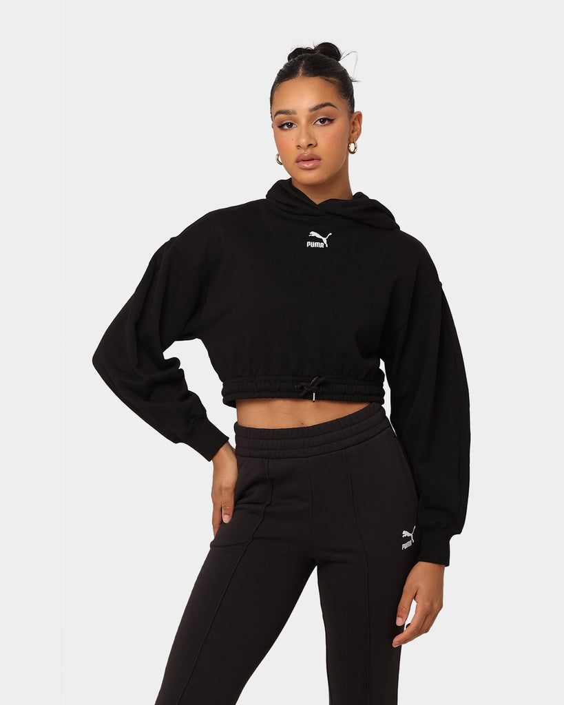 Puma Women's Classics Cropped Hoodie Puma Black | Culture Kings