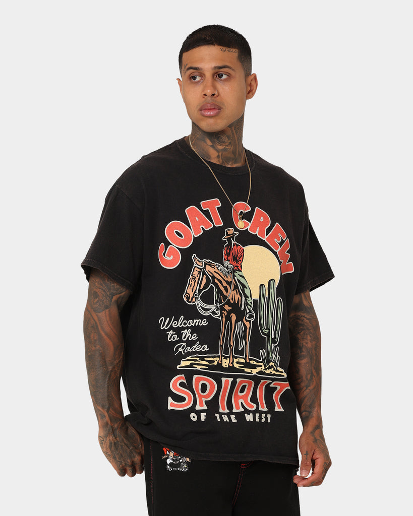 Goat Crew GC Spirit Vintage T-Shirt Black Wash | Culture Kings