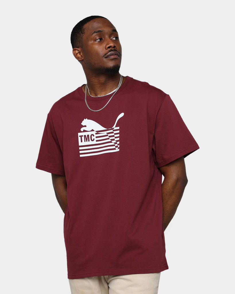 Puma X TMC Every Day Hussle T-Shirt Burgundy | Culture Kings