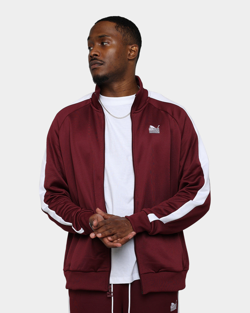 Puma X TMC Hussle T7 Jacket Burgundy | Culture Kings