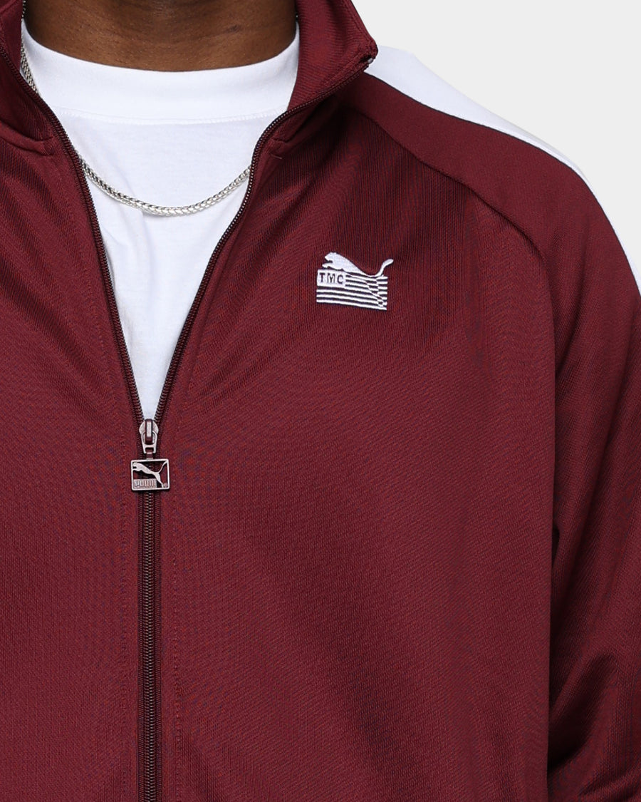 Puma X TMC Hussle T7 Jacket Burgundy | Culture Kings