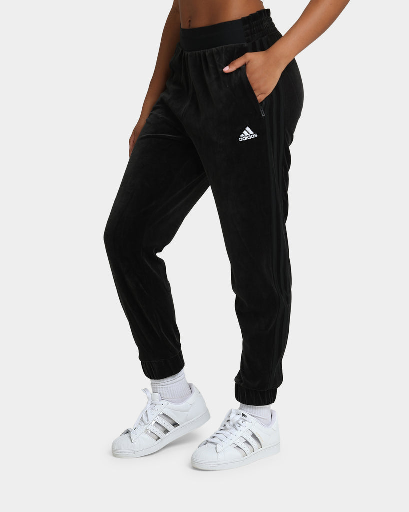 Adidas Women's Velour Pants Black | Culture Kings