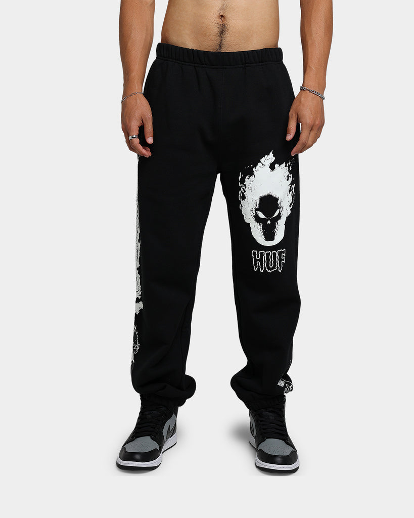 HUF X Marvel Ghost Rider Fleece Pants Black | Culture Kings