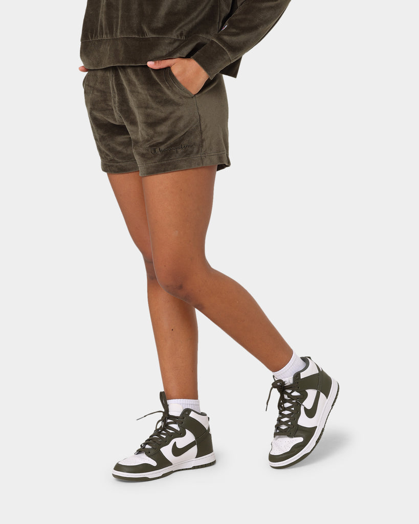 Champion LFS Velour Shorts Army | Culture Kings