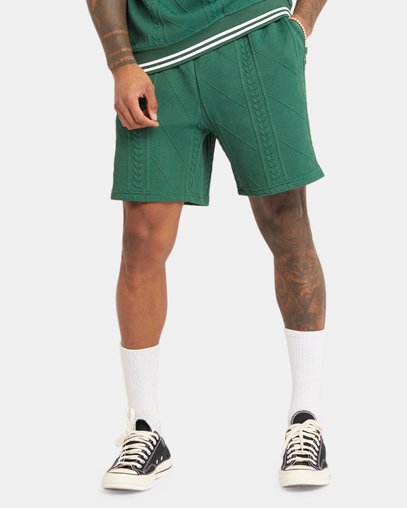 XXIII Danny Knit Shorts Dark Green | Culture Kings