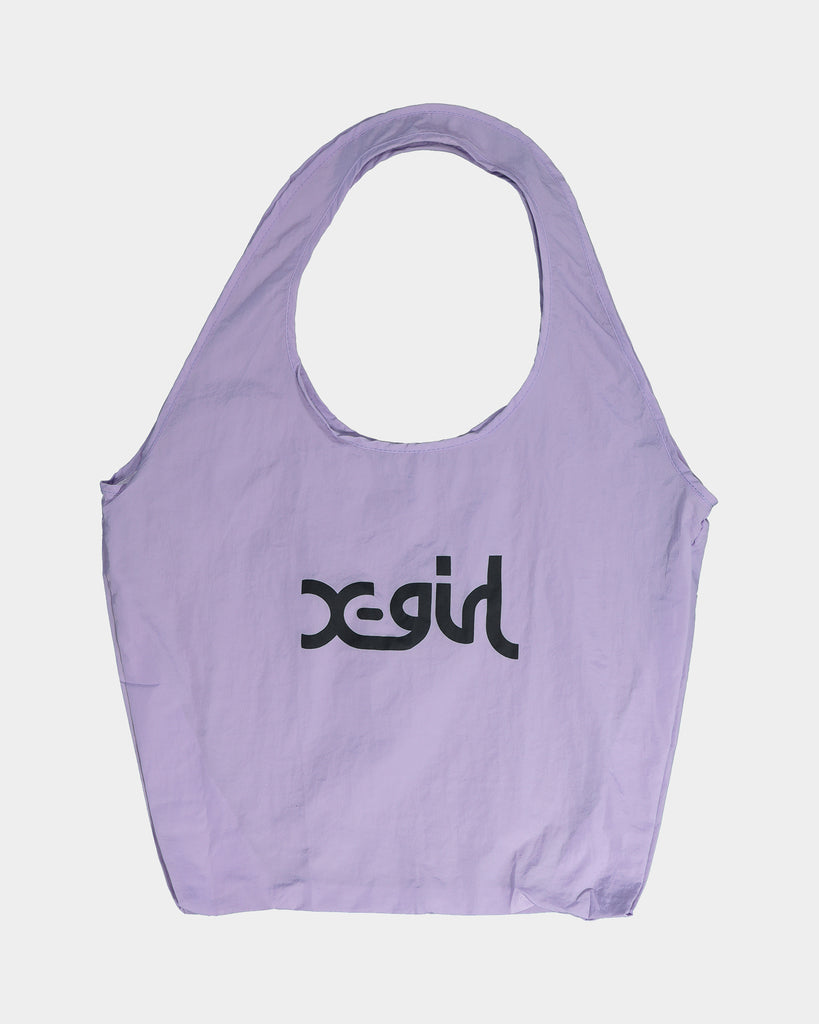 X-Girl Mills Logo Shopper Bag Lilac | Culture Kings