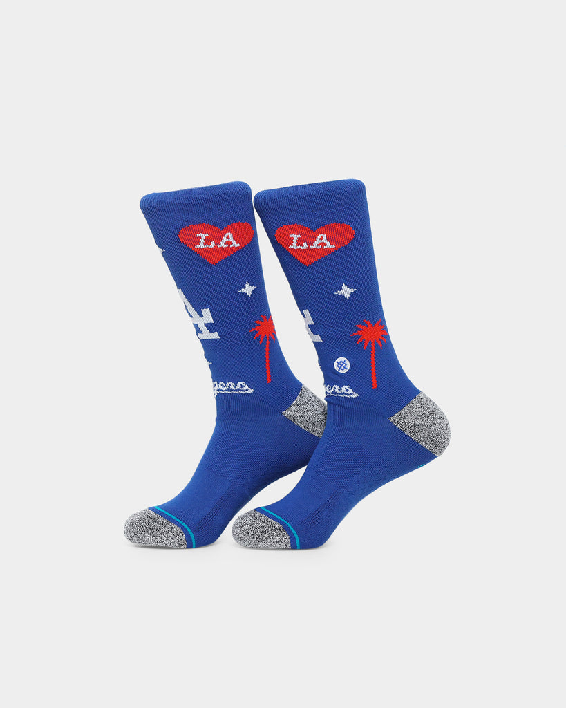 Stance X Los Angeles Dodgers Landmark Socks Blue | Culture Kings