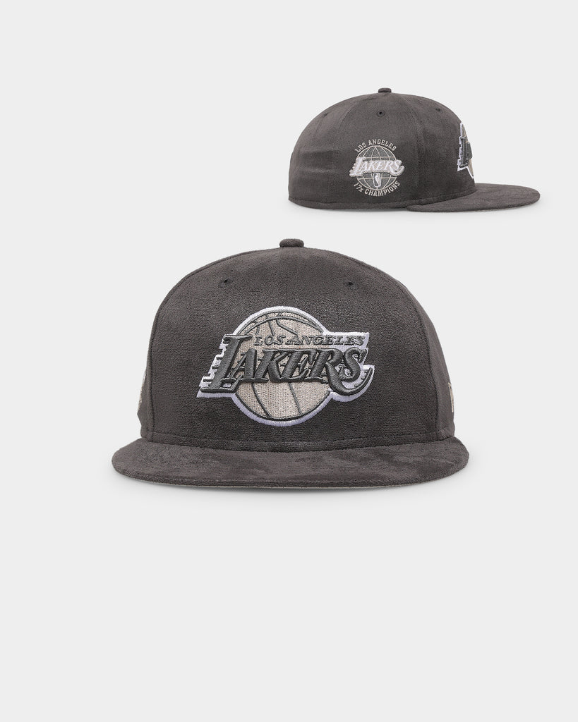New Era Los Angeles Lakers 'Suedes Of Grey' 59FIFTY Fitted Grey ...