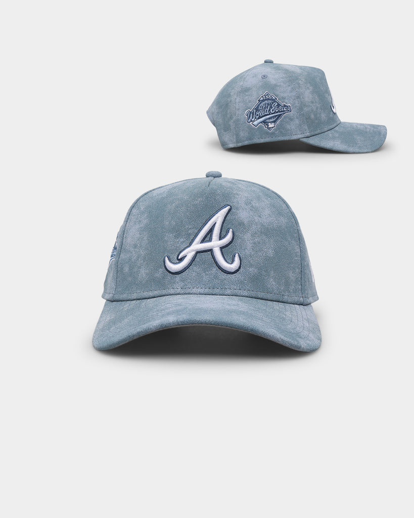 New Era Atlanta Braves 'Sky Blue Washed Suede' 9FORTY A-Frame Snapback ...
