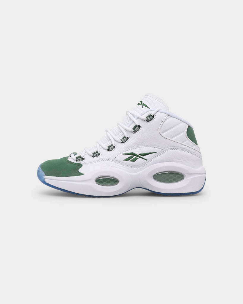Reebok Question Mid "Green Toe" Ftwr White/Pine Green | Culture Kings