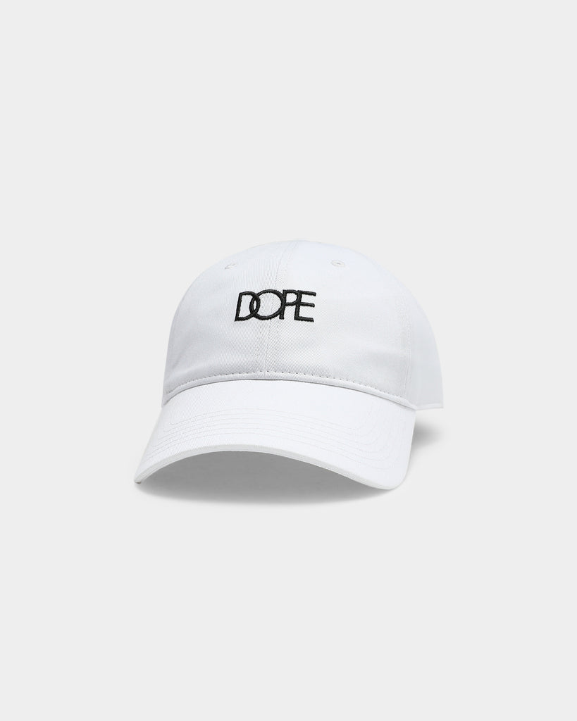 Dope Men's Logo Strapback Cap White/Black | Culture Kings