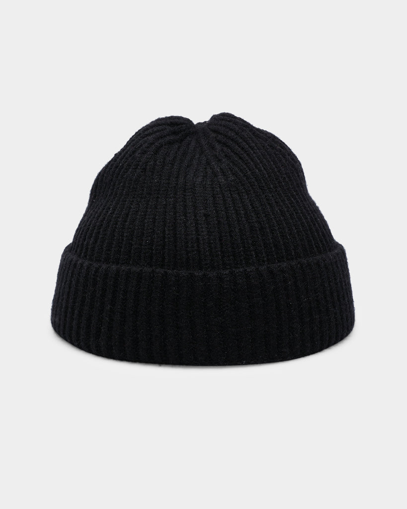 Goat Crew Fisherman Ribbed Knit Staple Beanie Black | Culture Kings